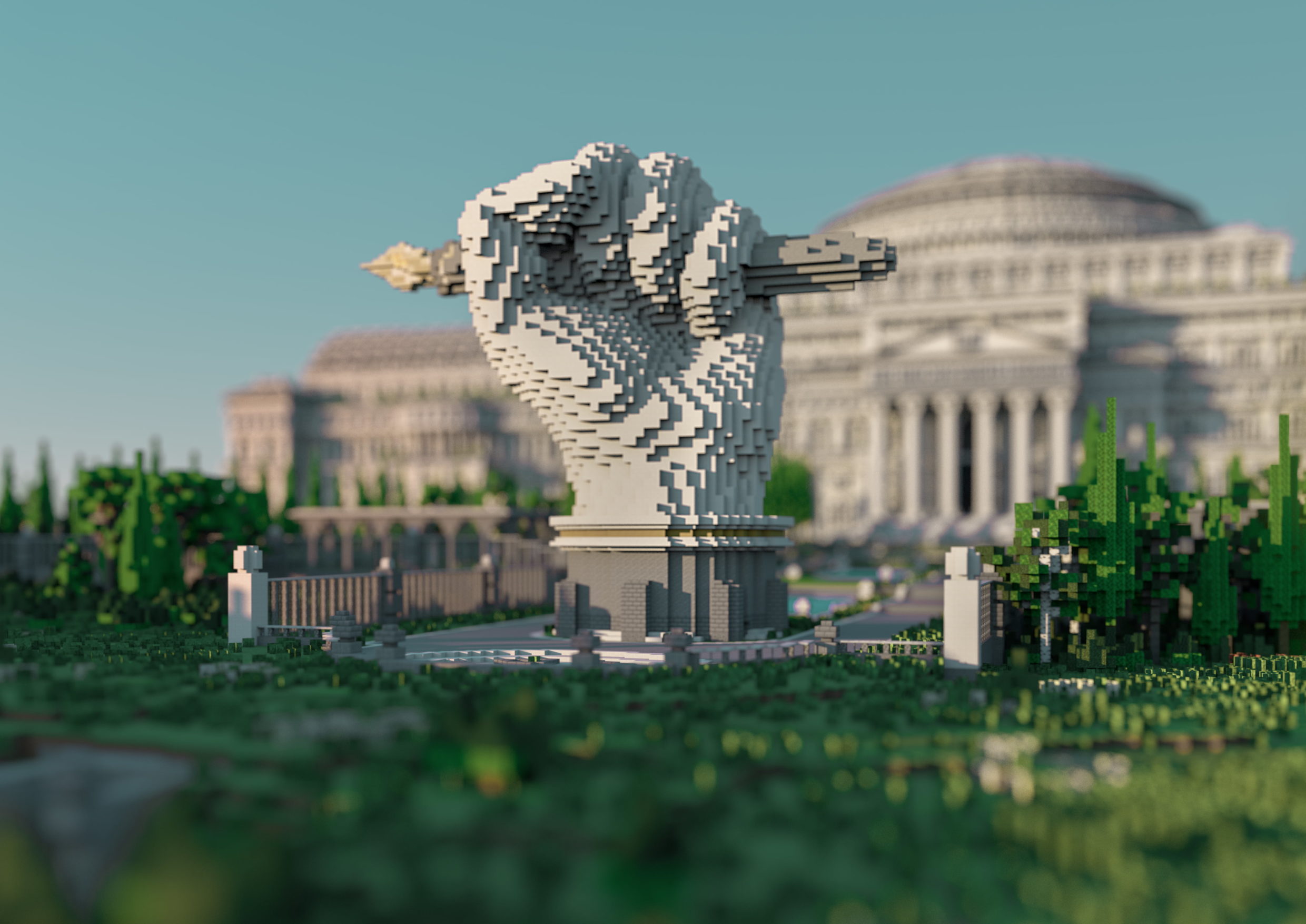 Minecraft Captainsparklez Statue